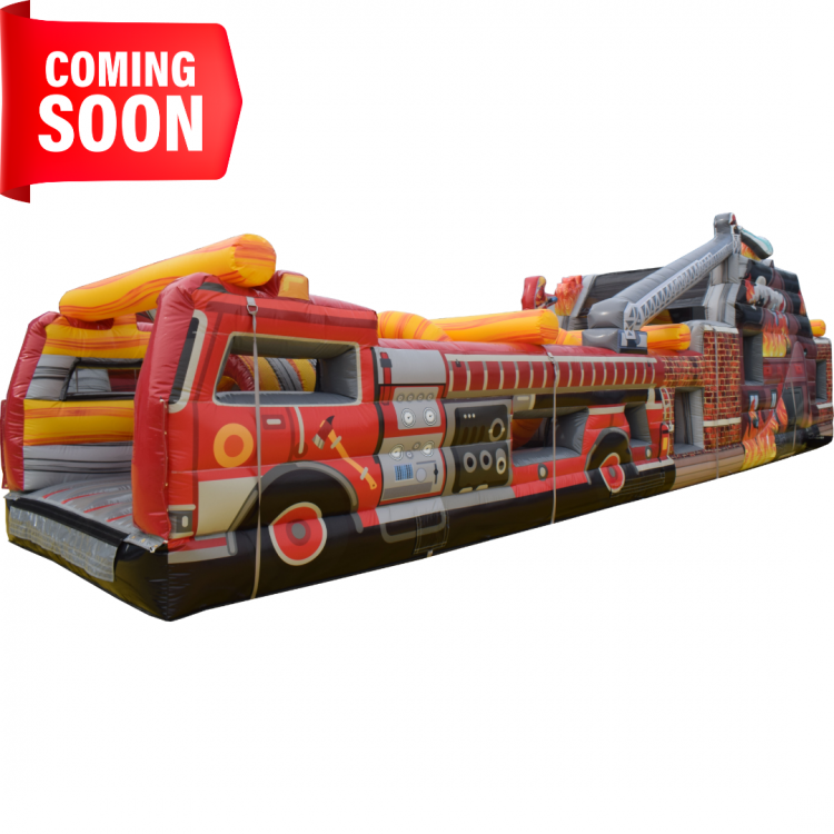 Fire Truck Obstacle Course 45ft - Backyard Responders | Bounce House ...
